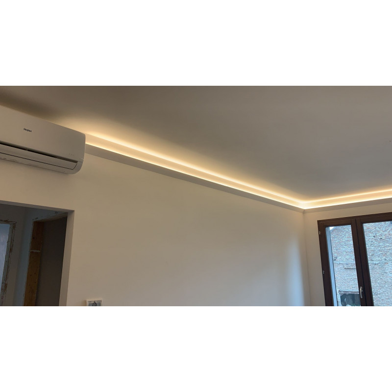 Veletta porta led soffitto resistente agli urti PRONTA ALL'USO mm 55 x 35